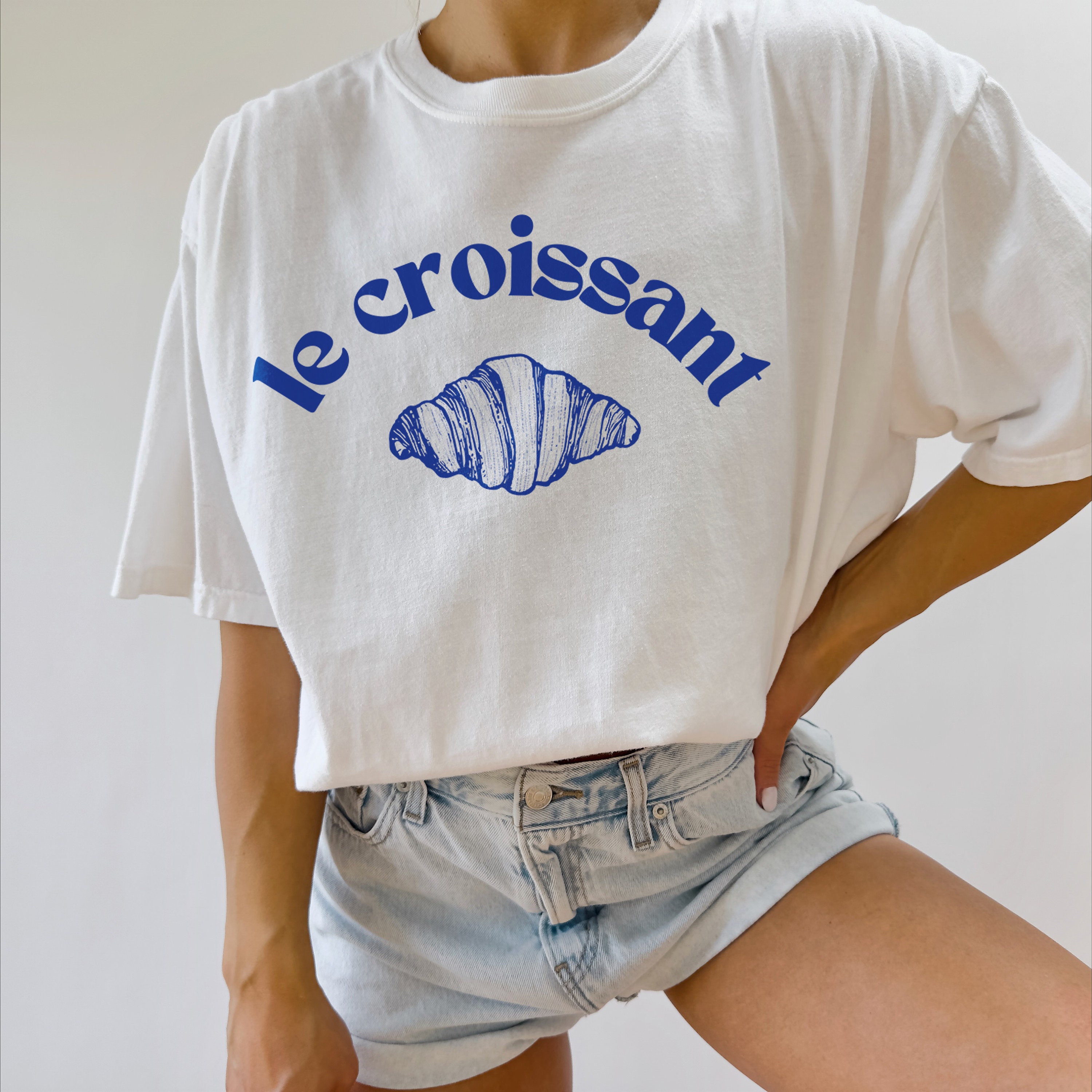 Le Croissant Tee French Word T-shirt Croissant Family Trip Gift Summer ...