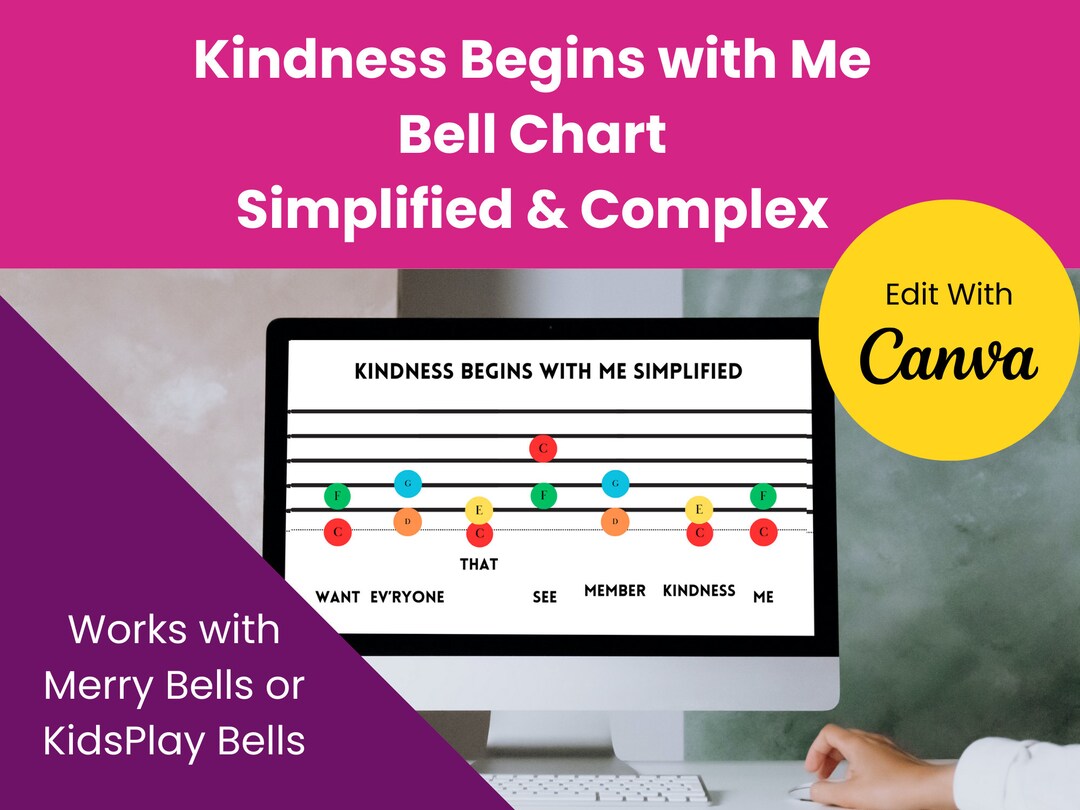 Kindness Begins With Me Bell Chart | Primary Singing Time (digital ...