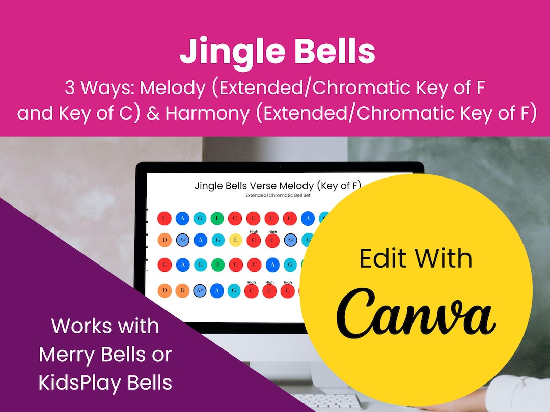 Jingle Bells Bell Chart | Christmas Music | Merry Bells Hand Bells ...