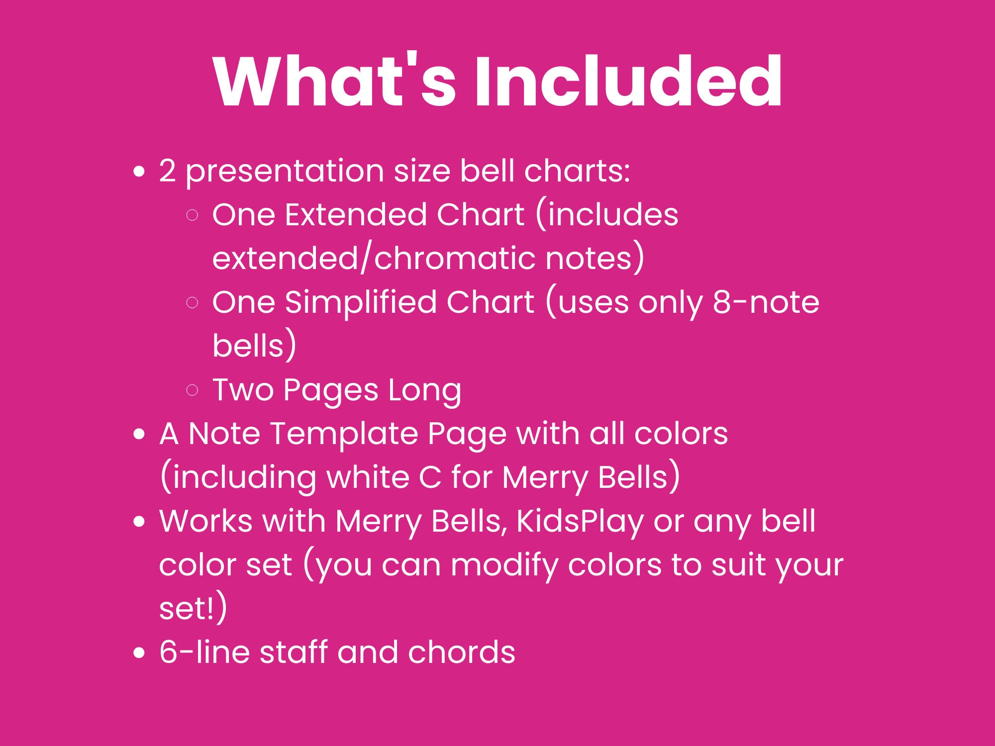 Choose the Right Bell Chart | Primary Singing Time | Merry Bells Hand ...