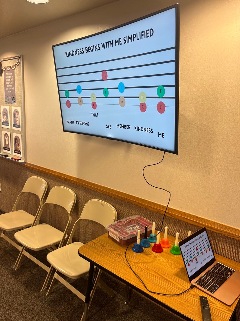 Silent Night Bell Chart | Primary Singing Time | Merry Bells Hand Bell ...