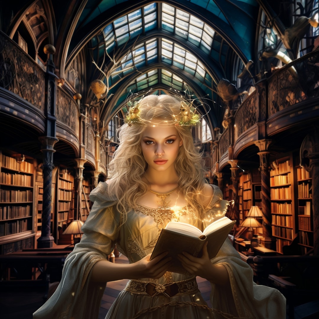 12 Magical Library Digital Backdrop for Portraits Maternity - Etsy