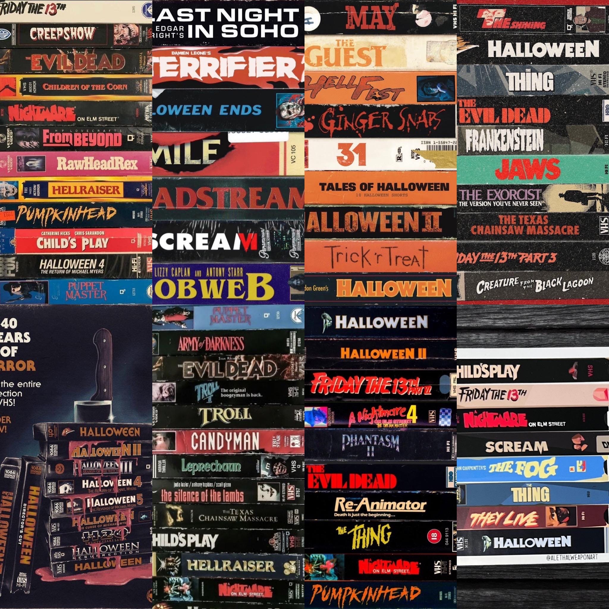 Horror Movie Stack Bundle Halloween Myers Freddy Jason Download PNG ...