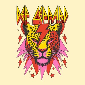 Hand Drawn Def Leppard Rock Music 80s Rock Sublimation DTF Download Png ...