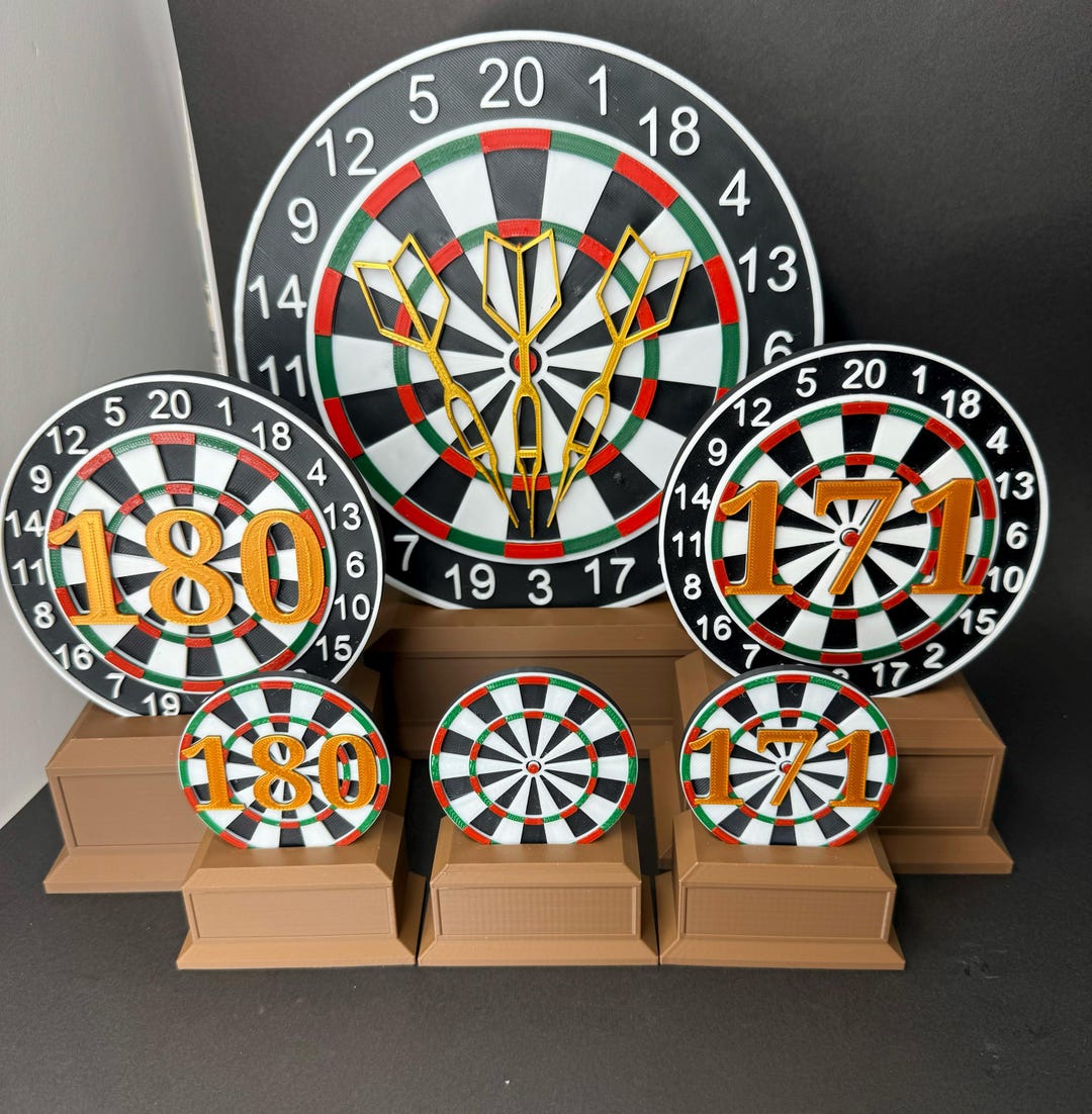 3D Printed Victory Dart Trophies! Small, Medium and Large! - Etsy
