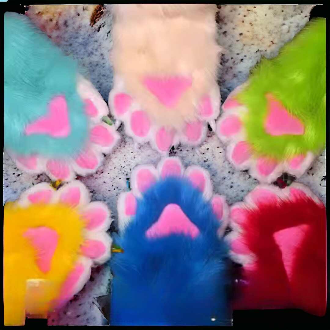 Premium Furry Paws 22 Colours Furry Gloves Furry Cosplay - Etsy