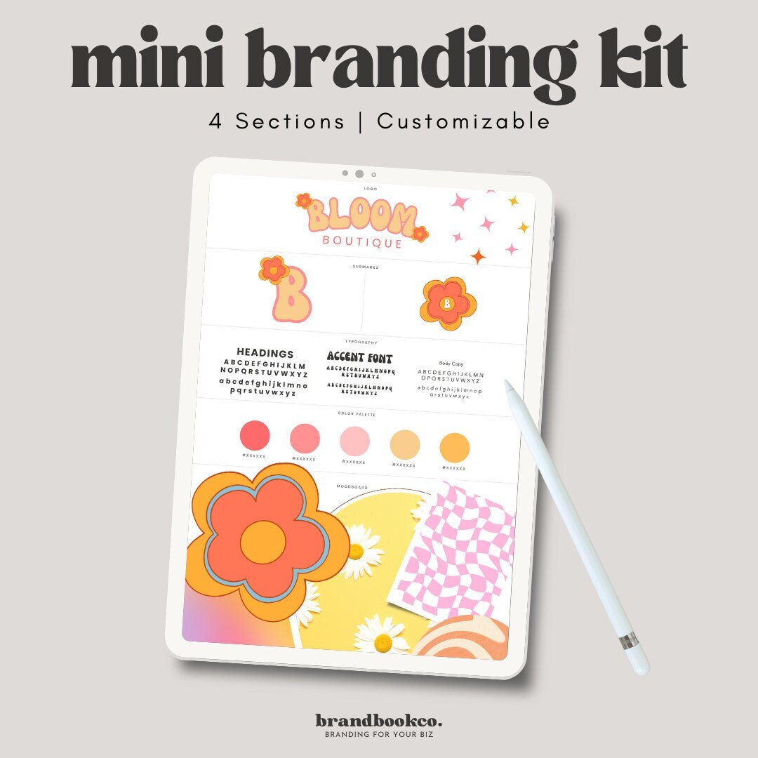 Customizable Mini Branding Kit - Bloom Boutique - Etsy