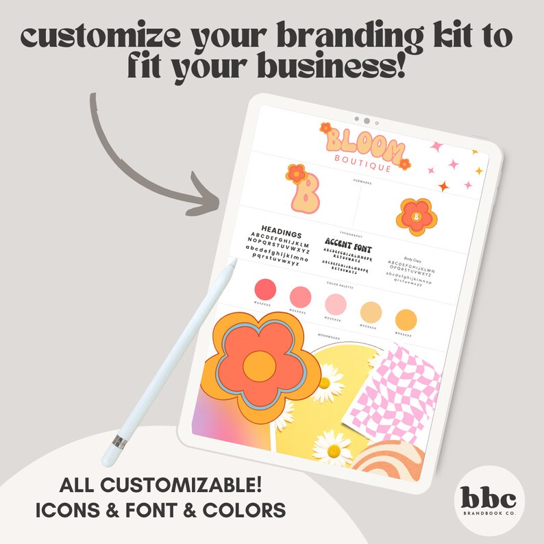 Customizable Mini Branding Kit - Bloom Boutique - Etsy