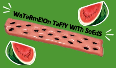 WATERMELON TAFFY With SEEDS - Etsy