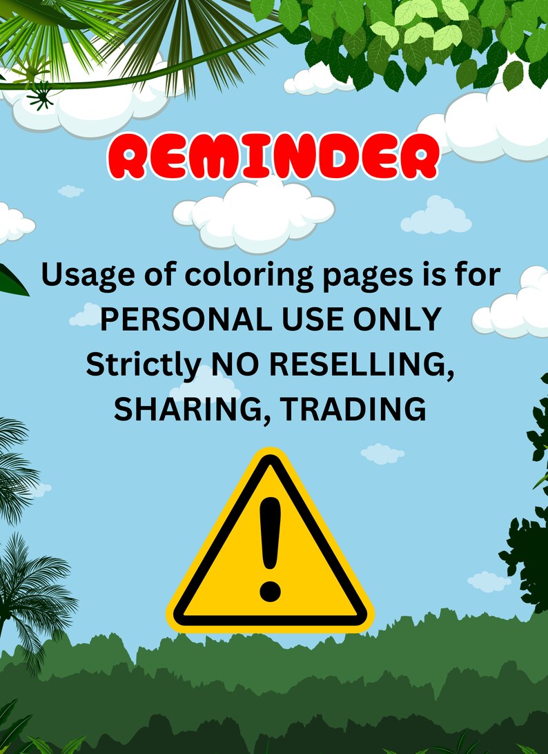 50 Wild Animals Coloring Pages - Etsy