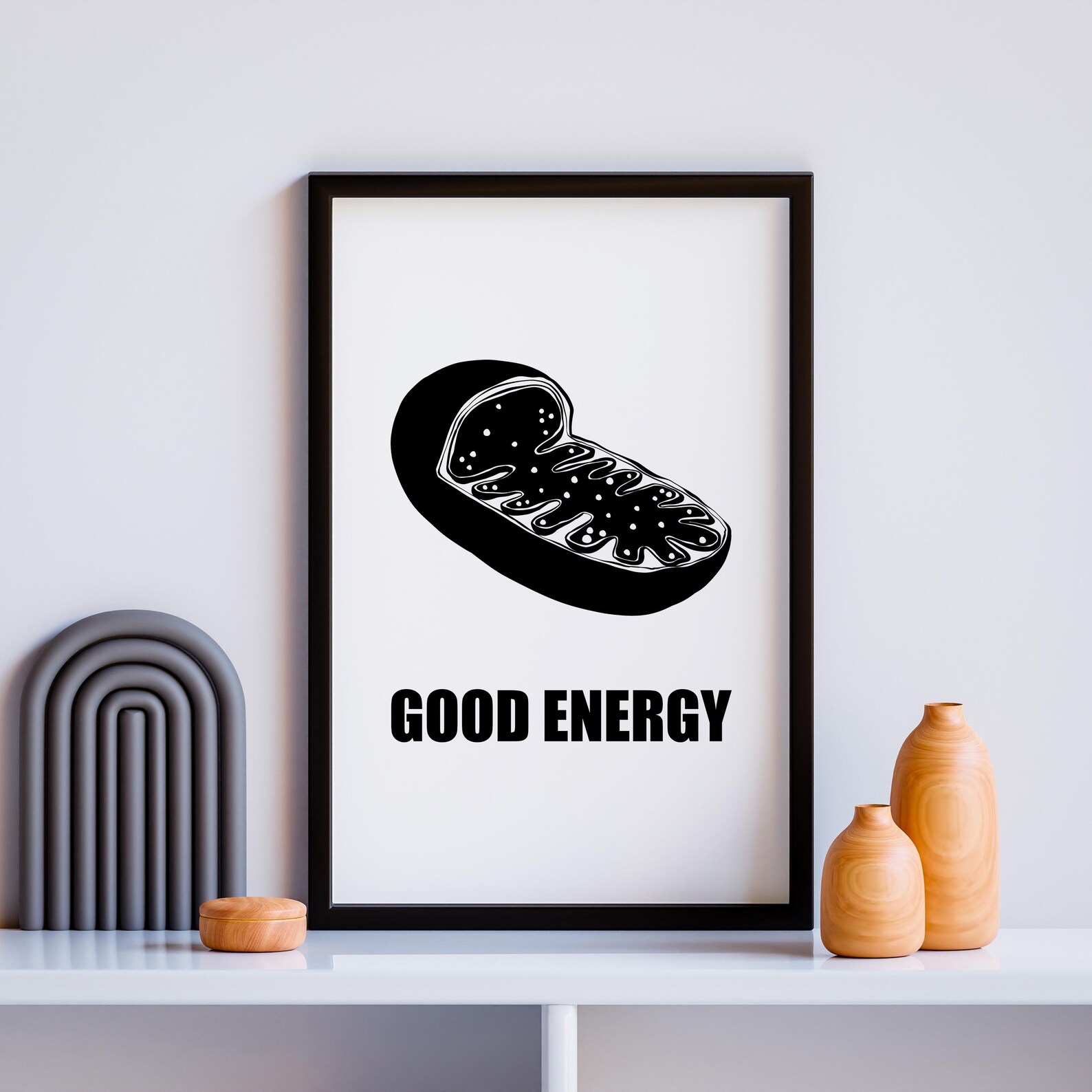 Motivation Quote Art Print Science Classroom Poster Good Energy ...