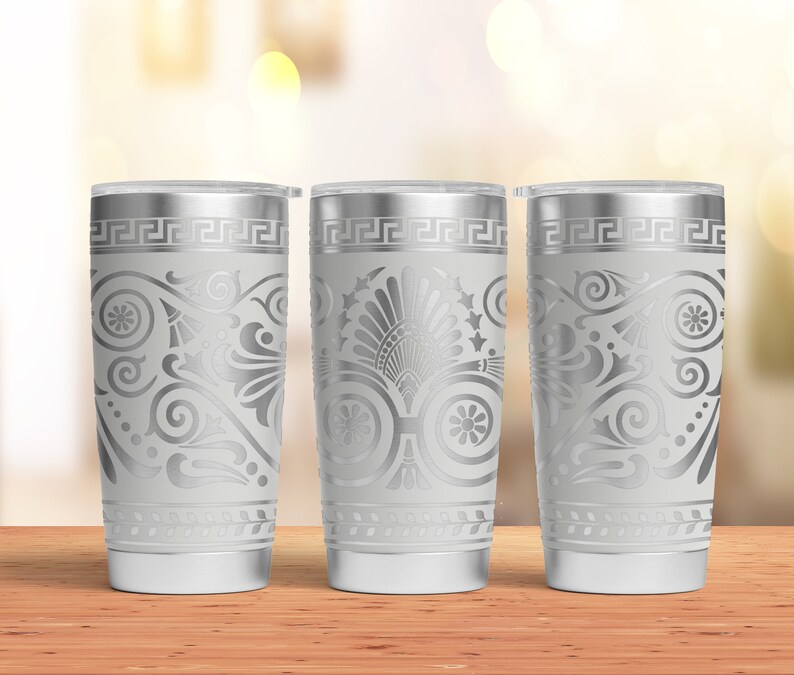 Antique Pattern Tumbler Laser SVG, Engraved Tumbler, 20oz Tumbler Full ...