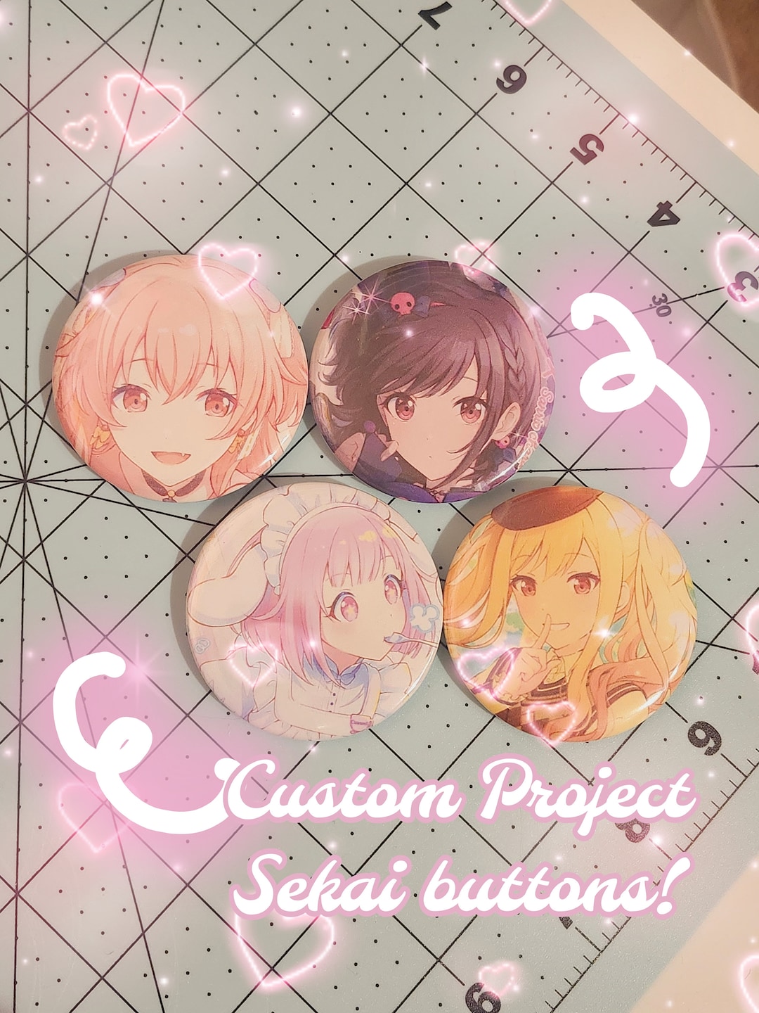 Custom Project Sekai Buttons - 58mm Buttons/pins - Etsy