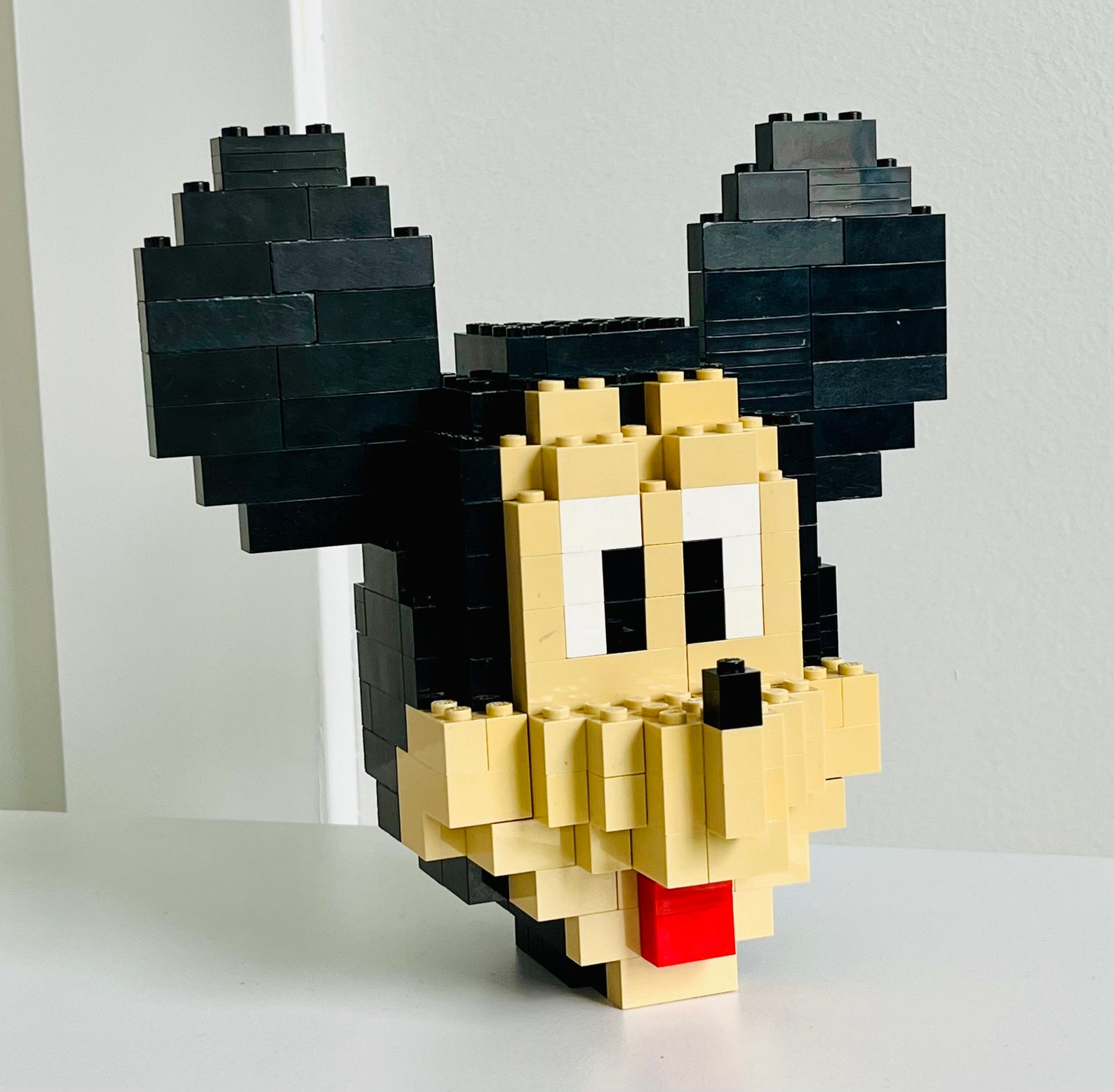 Lego Mickey Mouse and Minnie Mouse Head Statue / Lego Gift for - Etsy