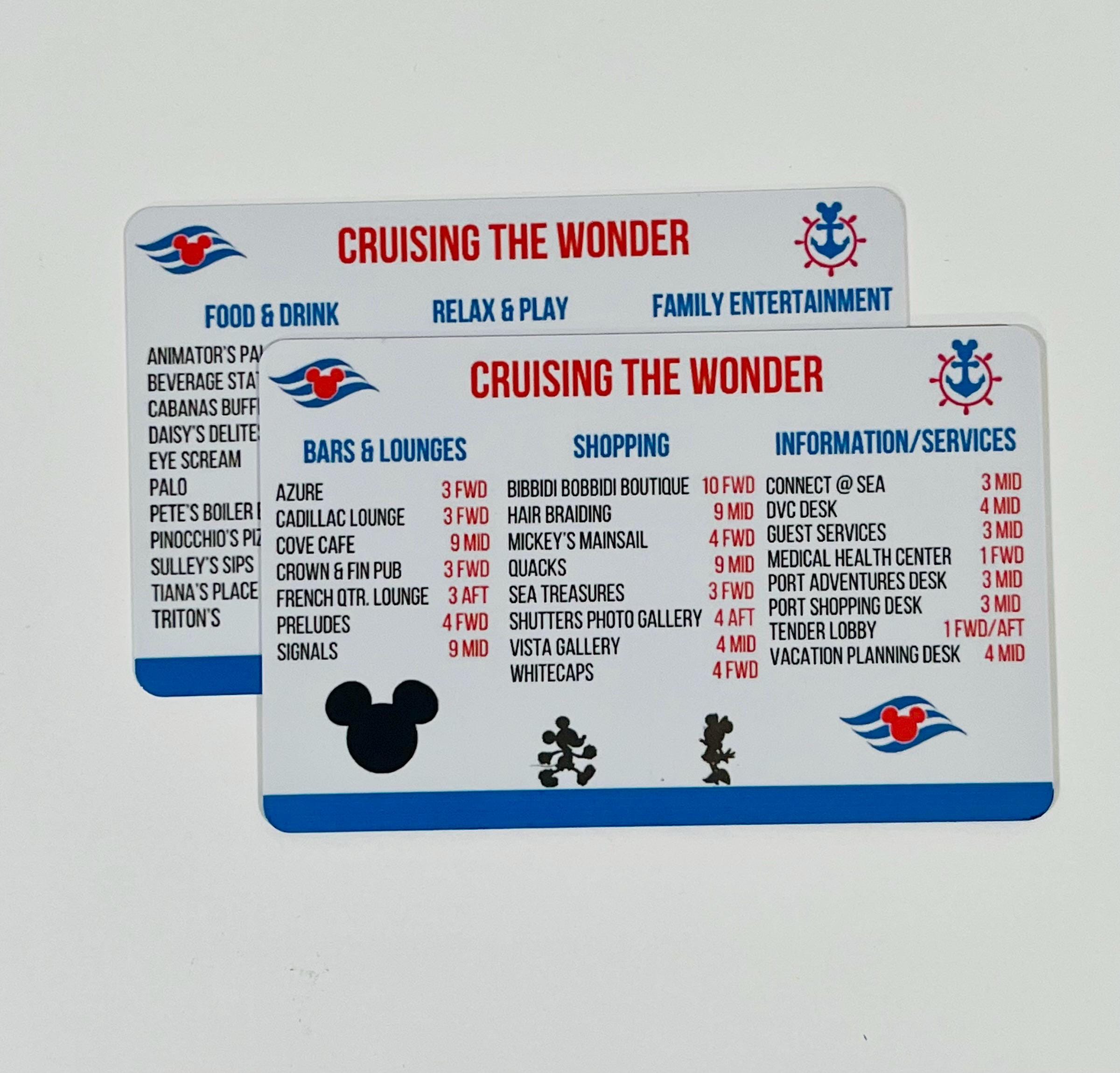 Deck Guide™ - Disney Cruise Ship - Disney Cruise Wayfinder Cards ...