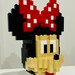Lego Mickey Mouse and Minnie Mouse Head Statue / Lego Gift for - Etsy