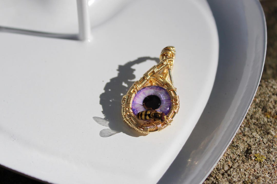 Wire Wrapped Eyeball Pendant - Etsy