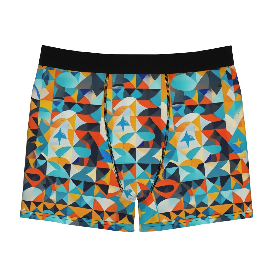 Contemporary Geometric Print Men's Underwear - Etsy