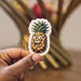 Fun Pineapple Cartoon Sticker – Cute and Quirky Pineapple Vinyl Sticker ...