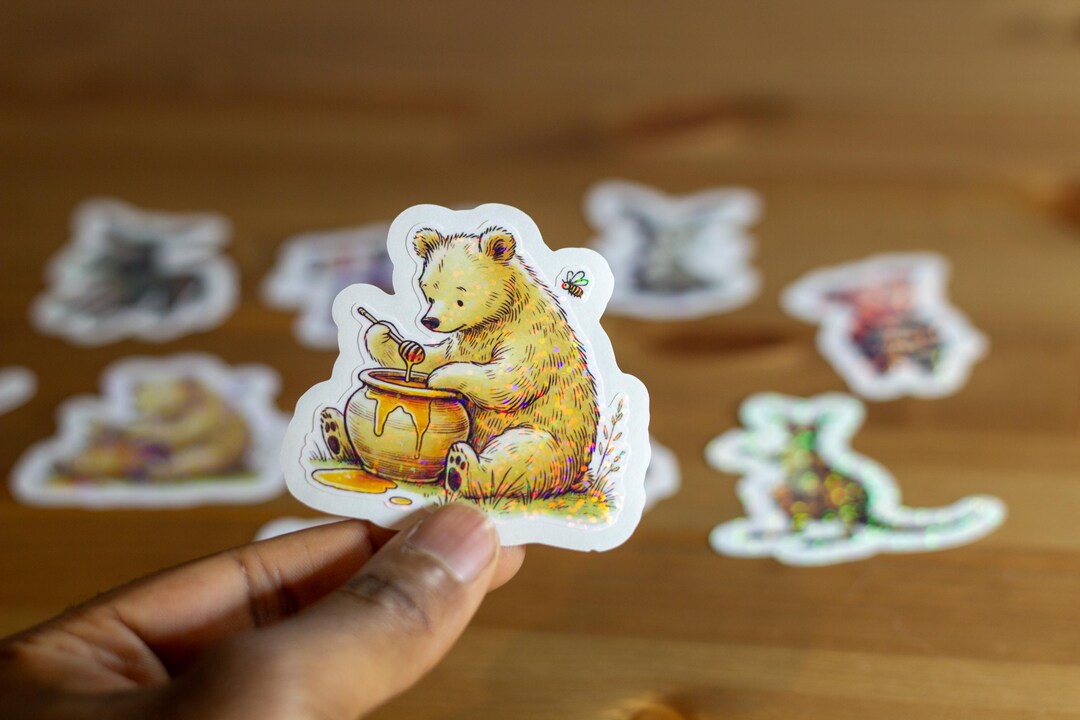 Winnie the Pooh, A.A. Milne Inspired Sticker, Cute and Durable Vinyl or ...