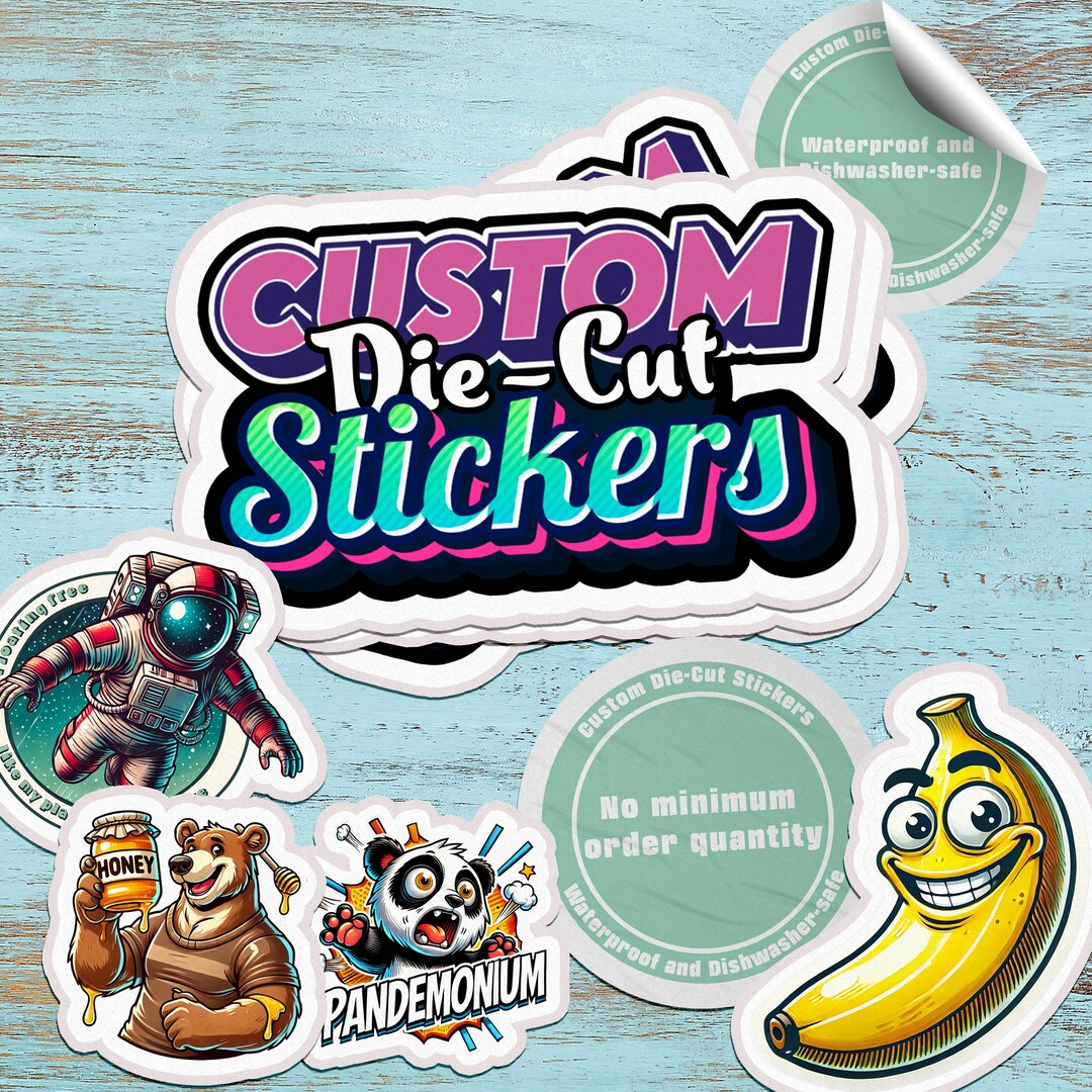 Custom Vinyl Stickers & Decals - Die-cut to Any Shape - Personalize ...