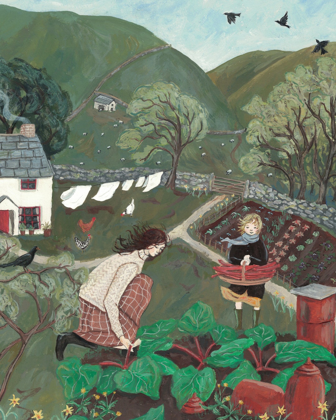 First Offering of Spring - Greeting Card - Folded Card - Etsy