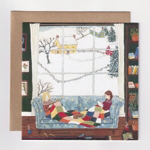 Snow Day - Greeting Card - Folded Card - Etsy