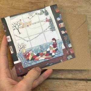 Snow Day - Greeting Card - Folded Card - Etsy