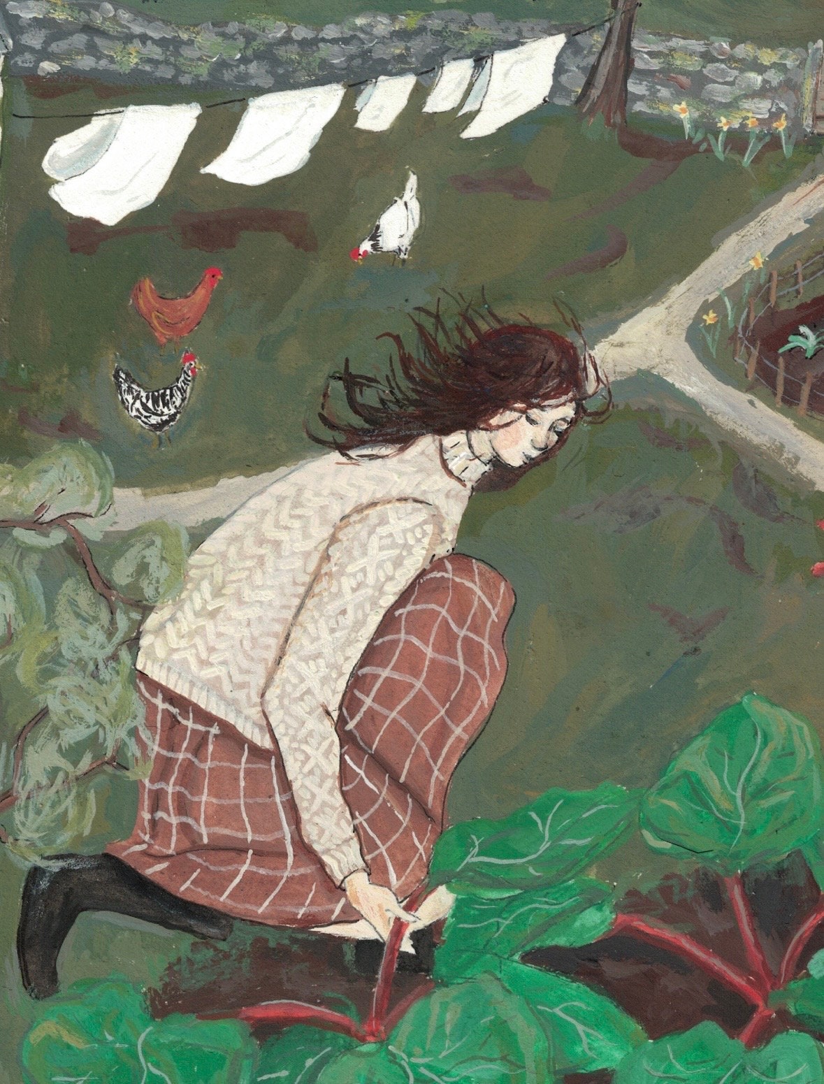 Spring's First Offering Fine Art Print Giclee Print of Original Gouache ...