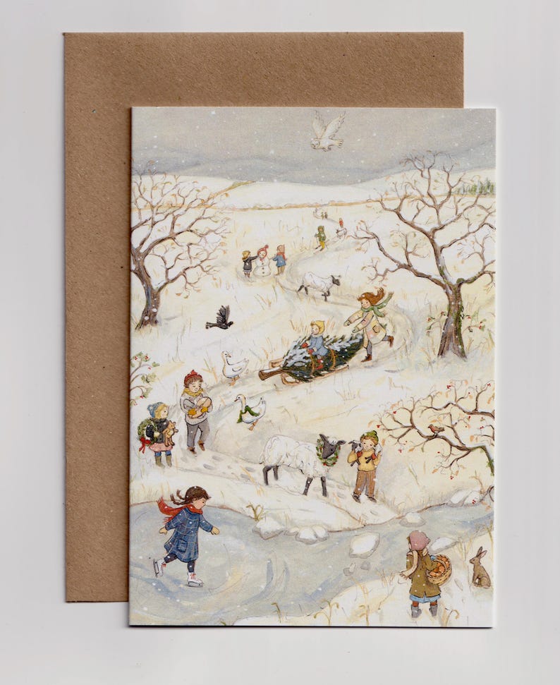 Winter Parade - Greeting Card - Folded Card - Etsy UK