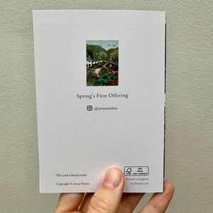 First Offering of Spring Greeting Card Folded Card - Etsy
