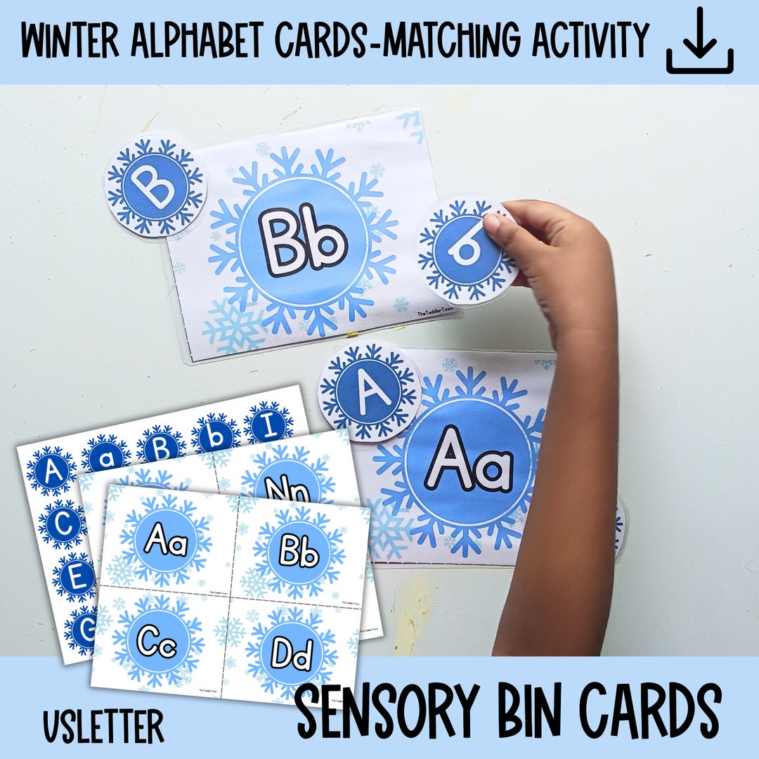 Winter Alphabet Match , Preschool Curriculum, Montessori Materials ...