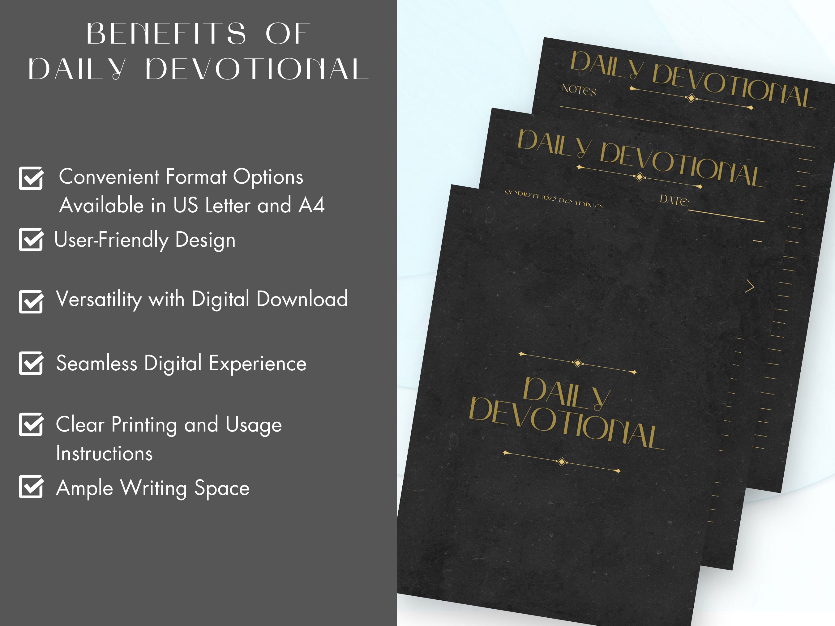 Daily Devotional Journal | Printable Daily Devotional Digital Daily ...