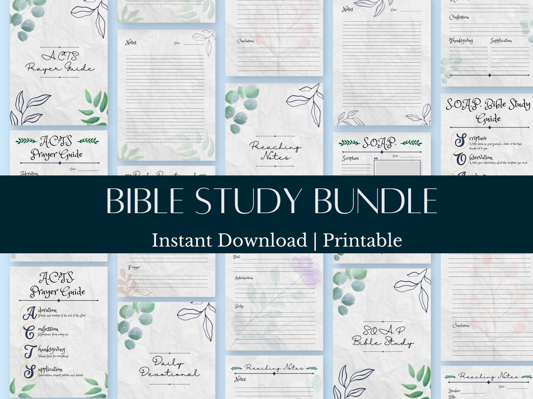 Biblestudy Bible Study Bundle Bible Study Journal Bible Study Guide