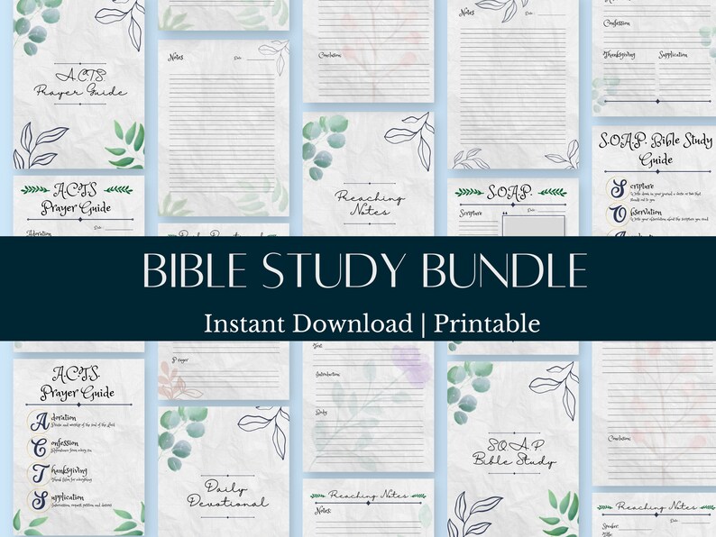 Biblestudy | Bible Study Bundle Bible Study Journal Bible Study Guide Study Bundle Studyguide ...