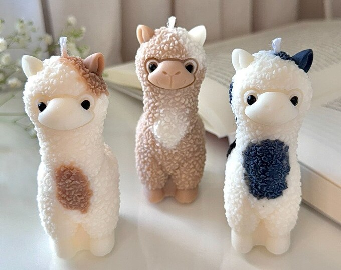 Alpaca Candle Alpaca Candle Spotted Alpaca Spotted Alpaca Colorful ...