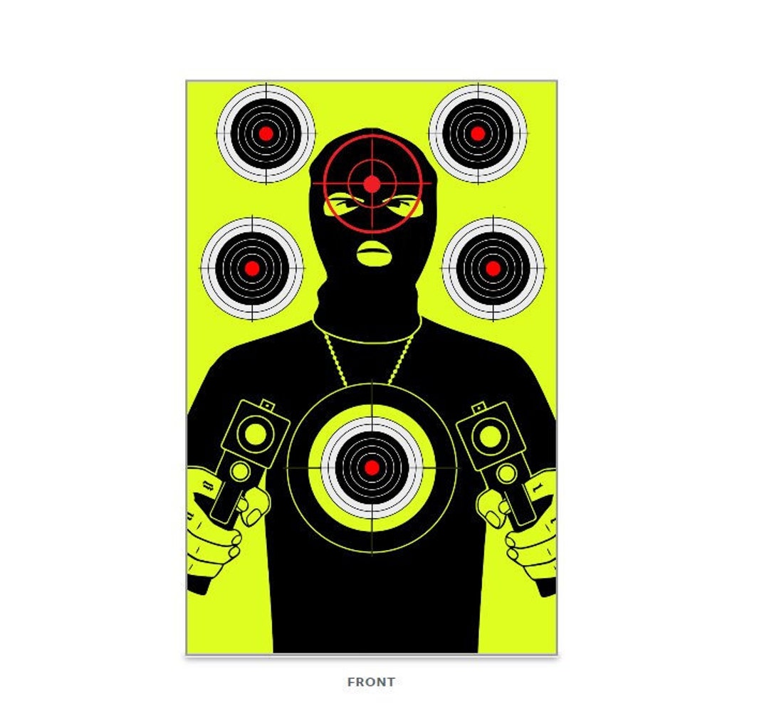 10X Range Burglar Target Funny Robber Practice Targets for - Etsy