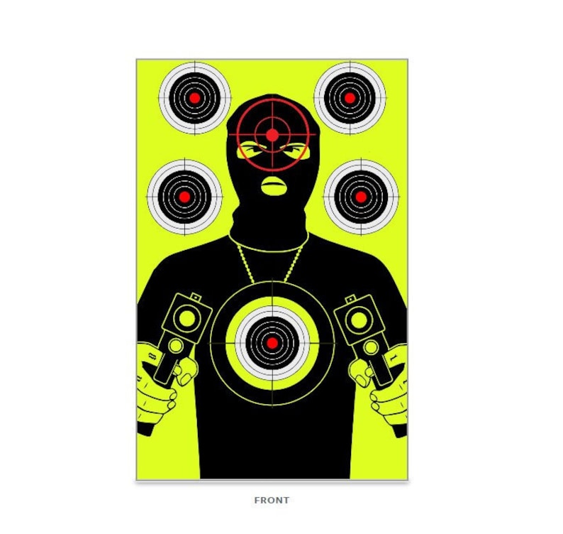 10X Range Burglar Target Funny Robber Practice Targets for - Etsy