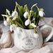 Snowdrop, Cold Porcelain Flower, Botanical Sculpture Snowdrops for Gift ...