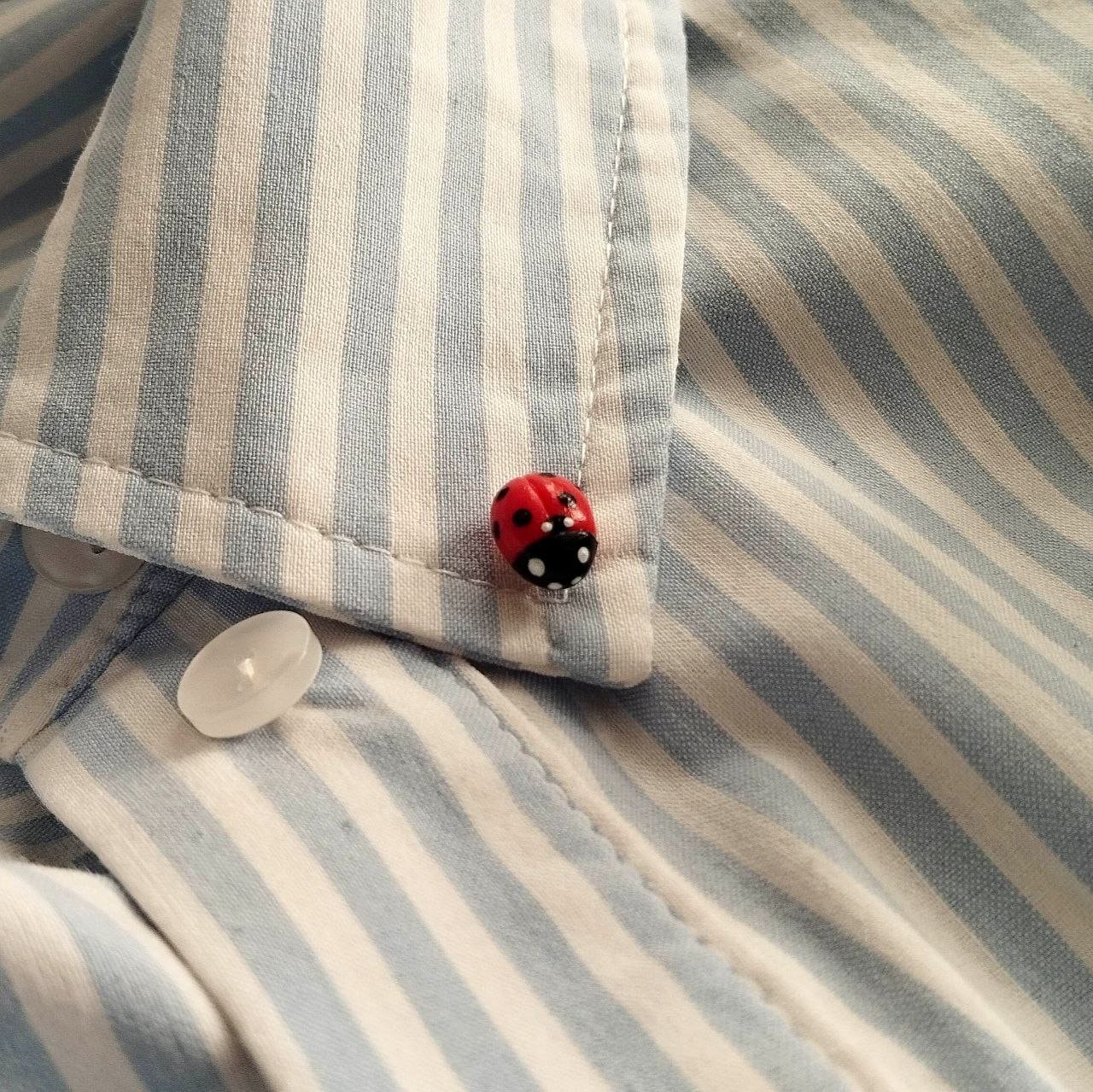 Ladybug Pin, Ladybug Miniature Brooch, Realistic Ladybird, Clay Ladybug ...