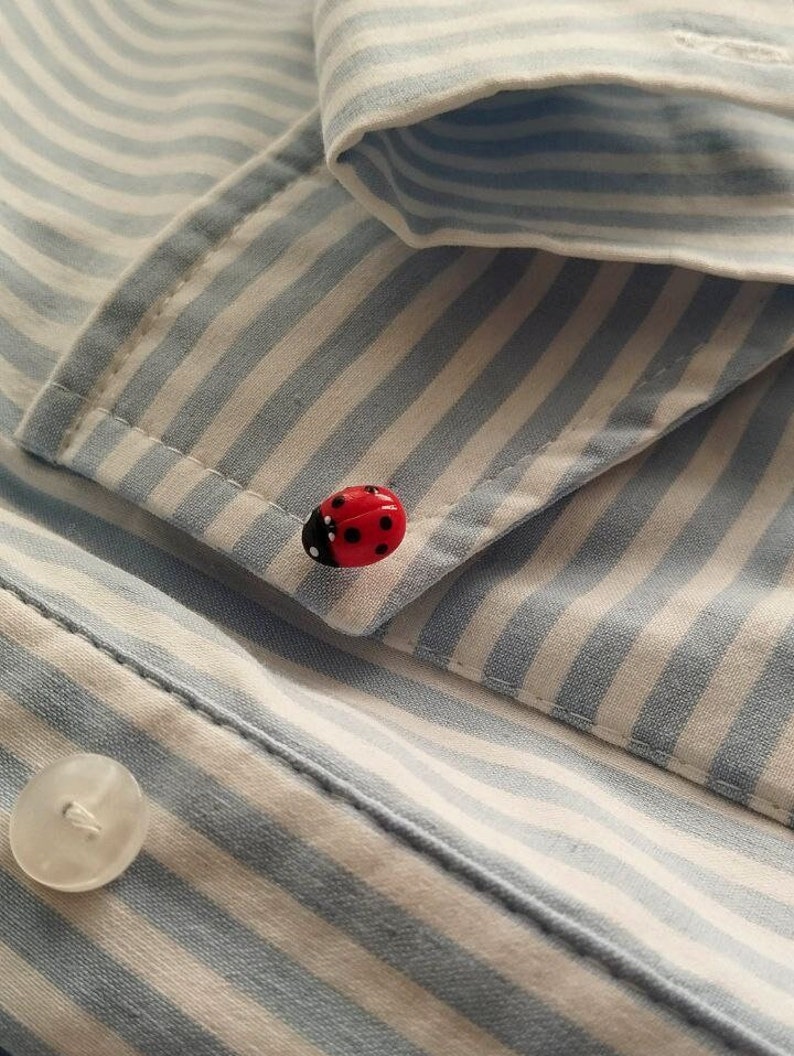 Ladybug Pin, Ladybug Miniature Brooch, Realistic Ladybird, Clay Ladybug ...