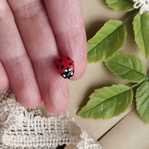 Ladybug Pin, Ladybug Miniature Brooch, Realistic Ladybird, Clay Ladybug ...