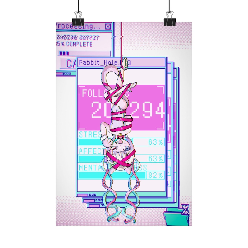 Needy Streamer Overload Daten Route X Miku Rabbit Hole Matte Poster - Etsy