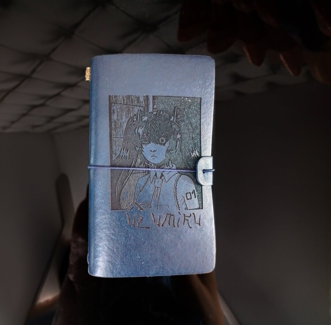 Hatsune Miku X Uzumaki uzumiku Engraved A6 Pu Leather Notebook Lined ...