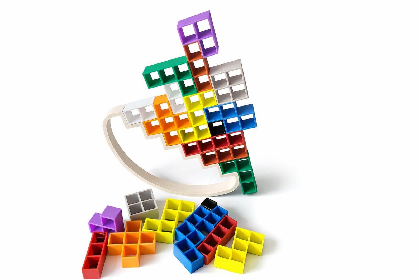 Balancing Puzzles STL File, 3D Balance Game, Balance Tetris Game, Tower ...