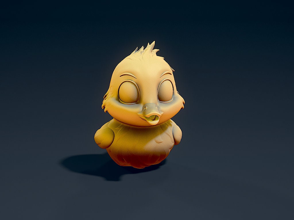 3D Cute Duck STL, Cute Duckling 3D Printing File, Cute Duckling With 3D ...
