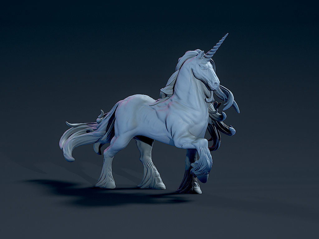 3d Unicorn Stl 3d Cute Unicorn Printing File Unicorn Model With 3d