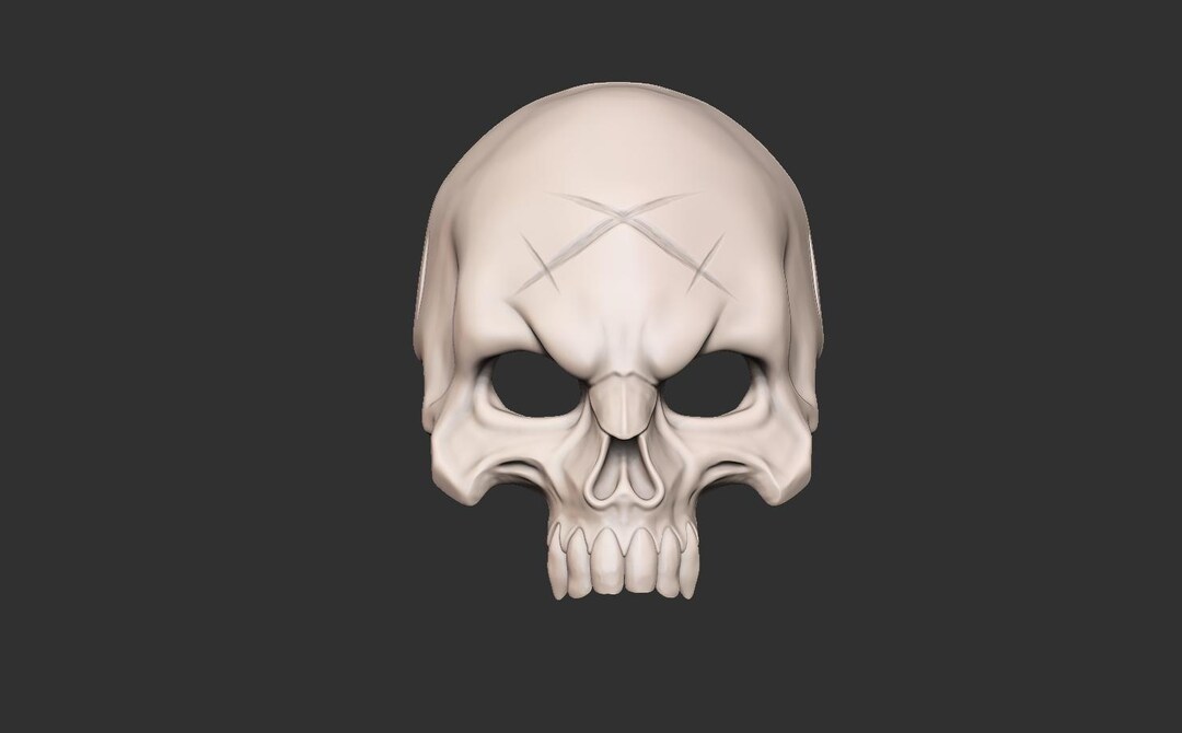 Skull Mask STL, 3D Skull Mask STL File, High Quality 3D Printer File ...