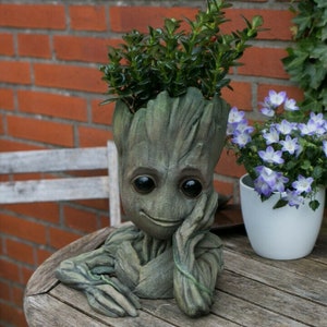 Baby Groot Planter 3D, STL File, Baby Groot Vase STL, Planter Pot ...