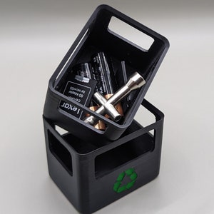 3D Recycle Organizer Box STL, 3D Recycle Storage Box, Mini Recycle Box ...